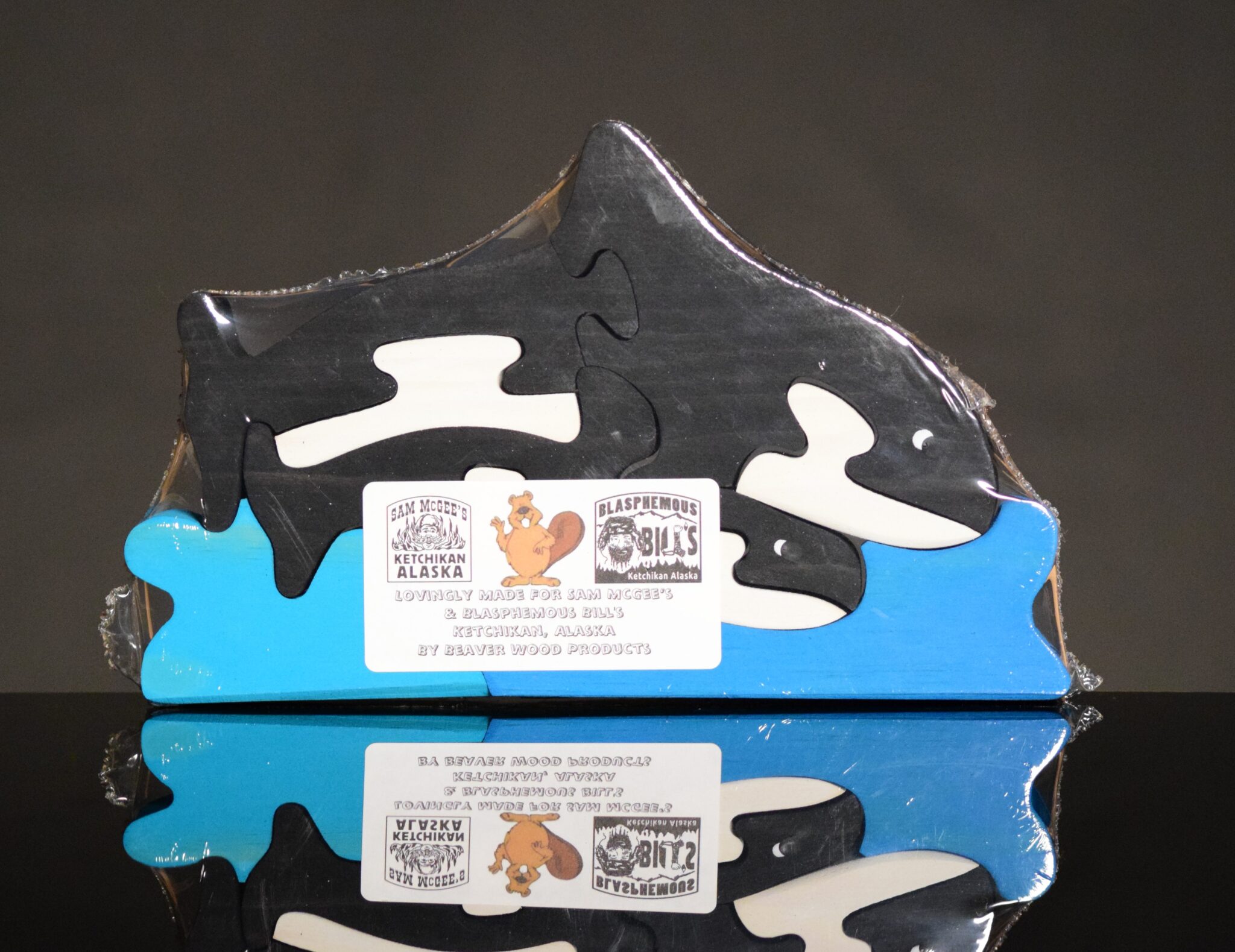 Wooden Jig Saw Puzzle- Orca With Baby – Sam McGee's